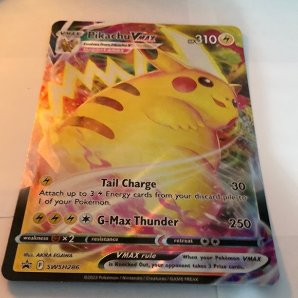 Other | Mega Pickachu Vmax Gigantamax Pokmon Card Rare | Poshmark